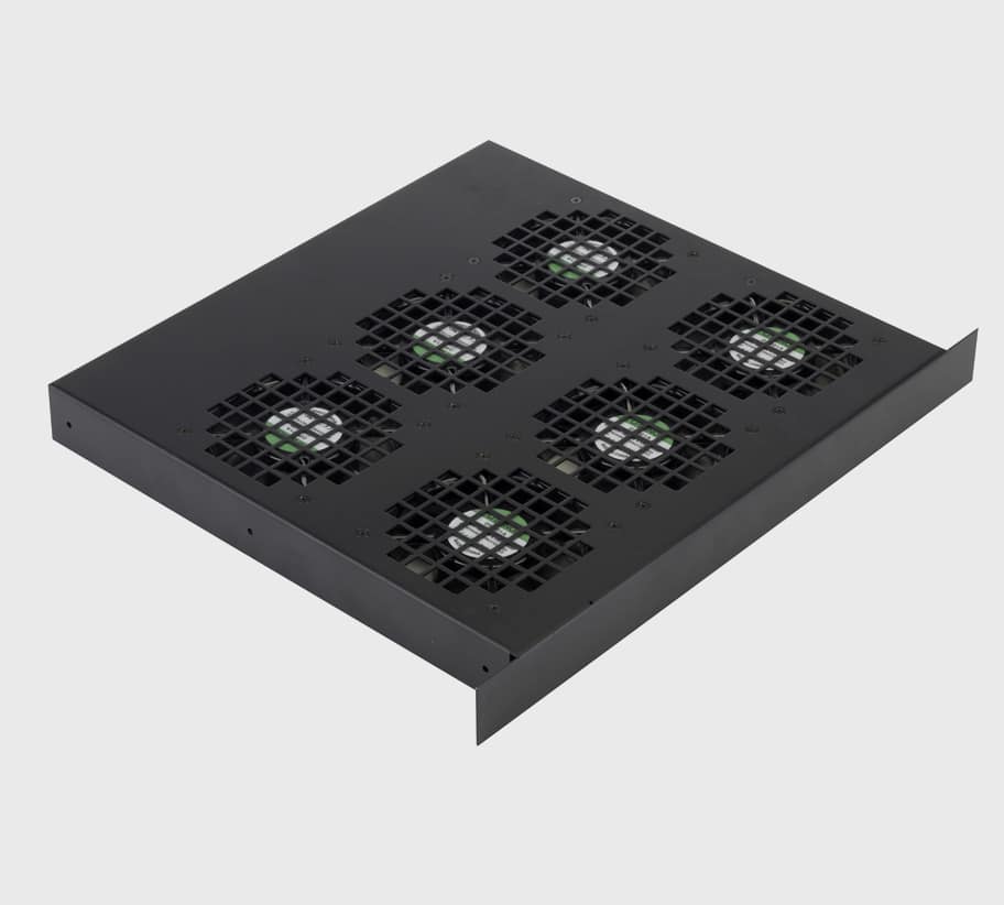 1RU Panel Fan Trays | Server Rack Airflow | Argent