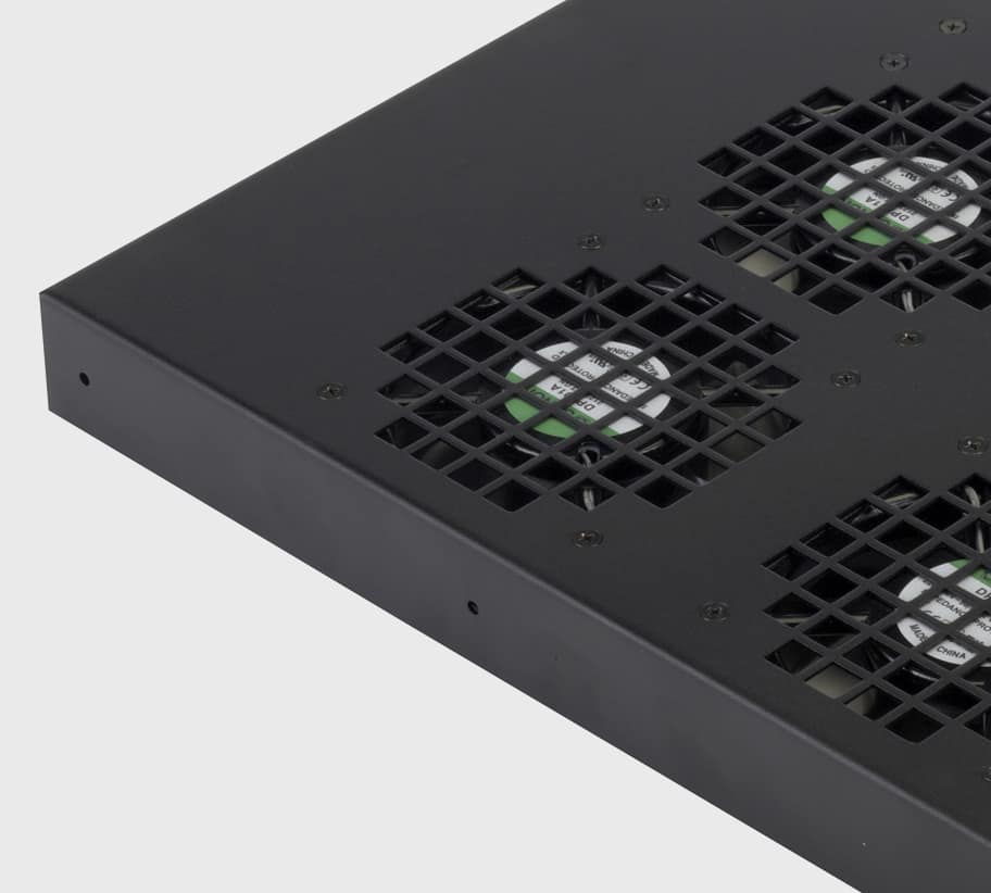 1RU Panel Fan Trays | Server Rack Airflow | Argent